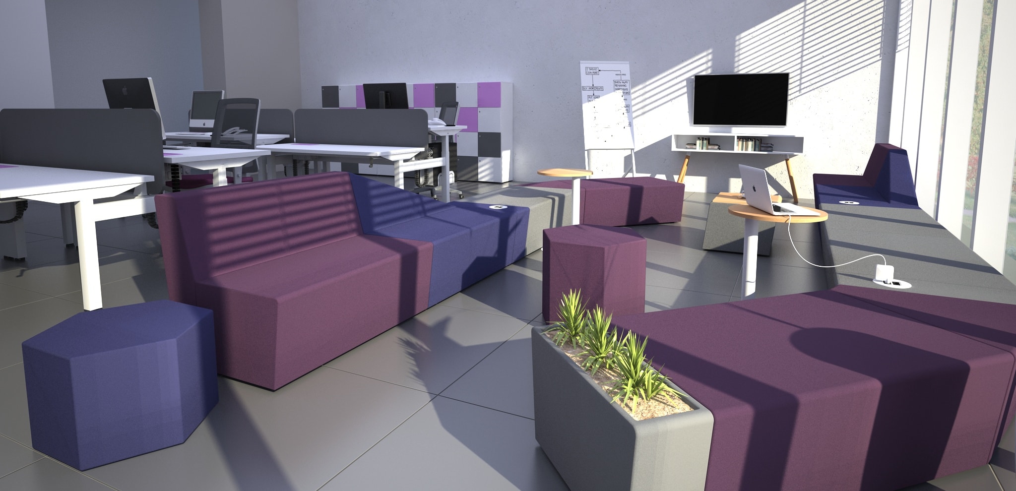 Mesa com regulagem de altura manual | Linha Float Work Solution